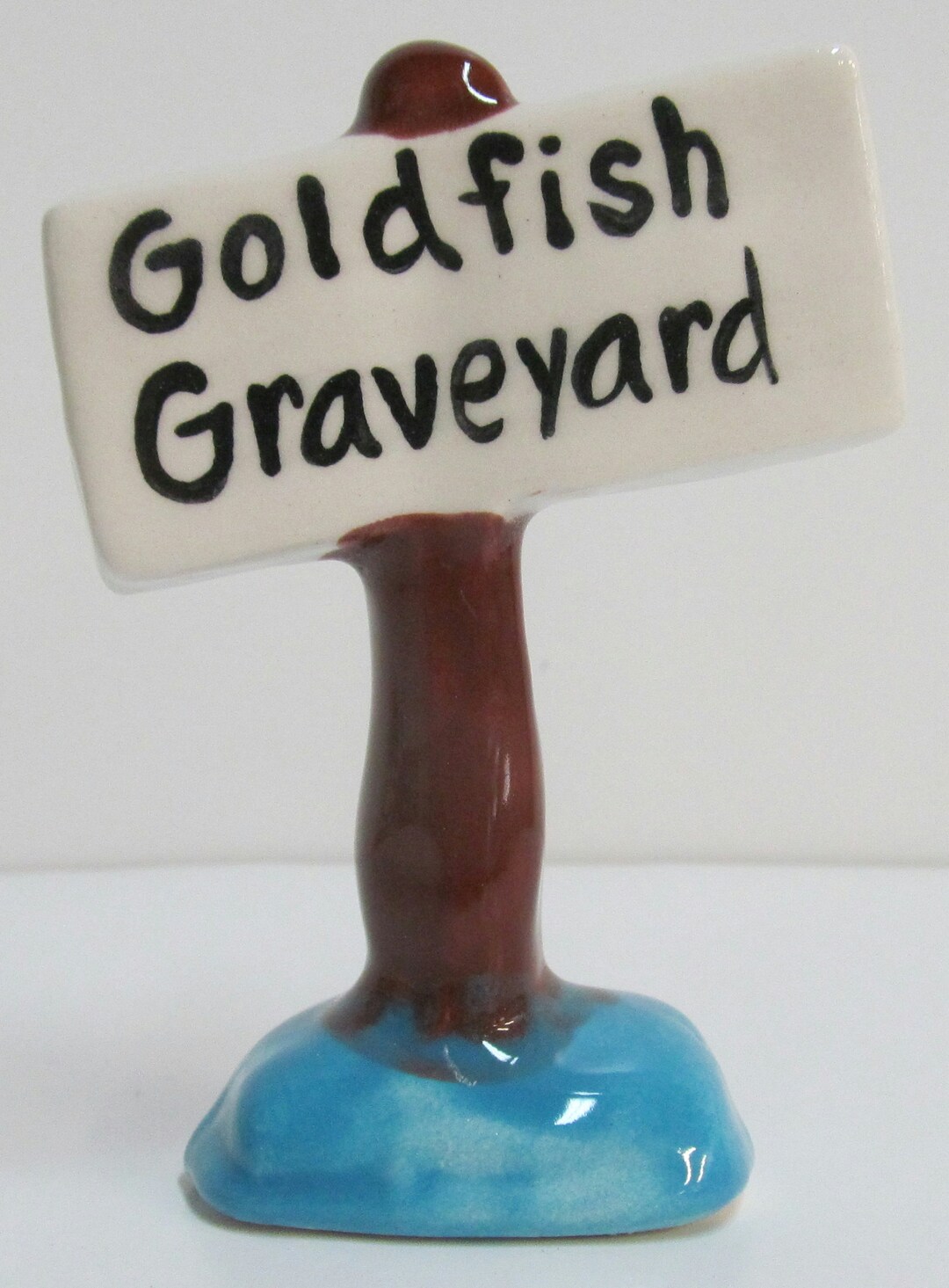 Ceramic Aquarium Sign ~ Goldfish Graveyard ~ - Etsy