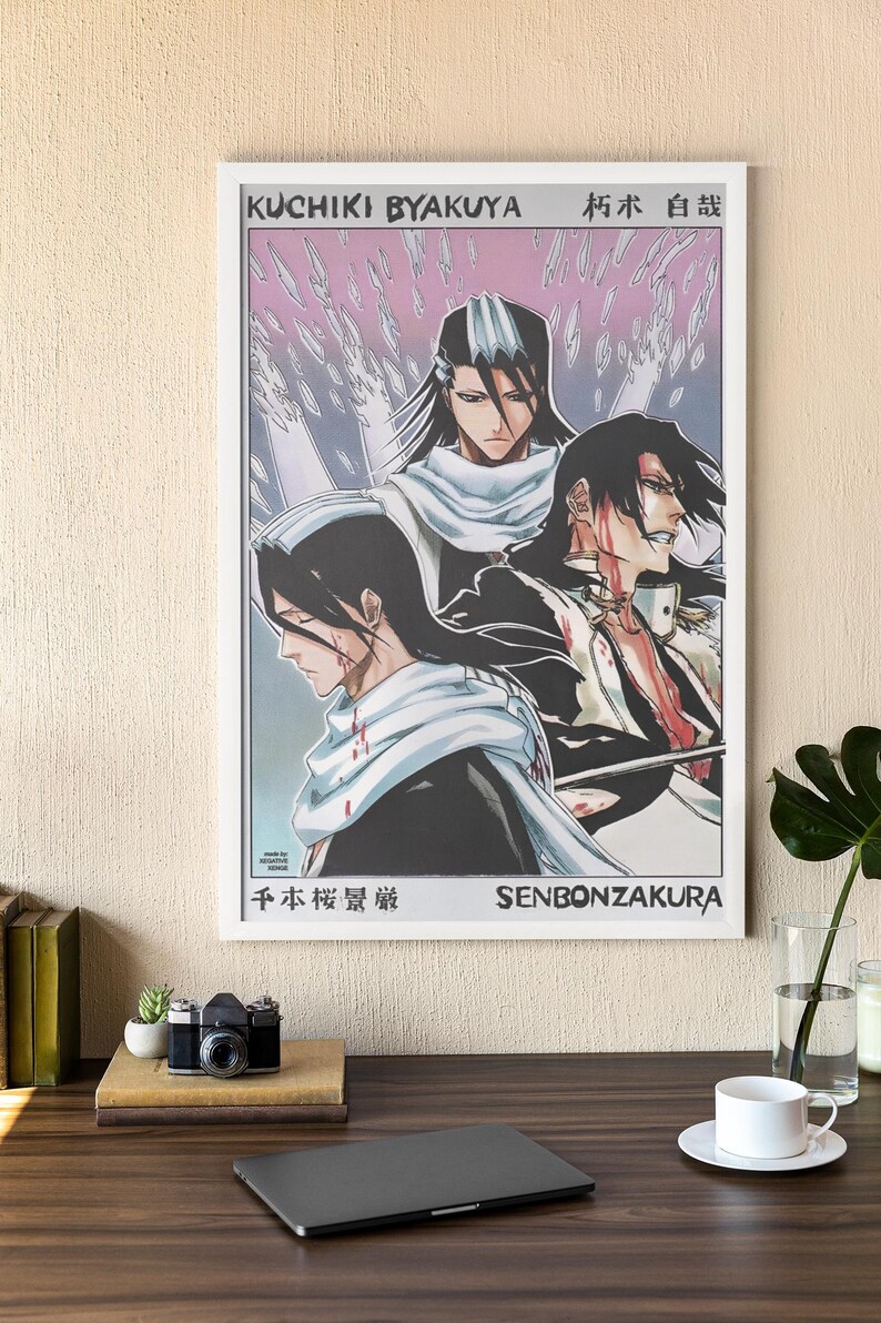 Póster de Kuchiki Byakuya Bleach Senbonzakura: Impresión artística de ...