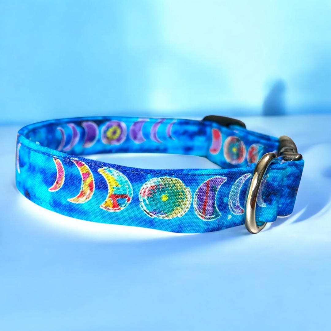 Phases of the Moon Small Breed Dog Collar - Etsy