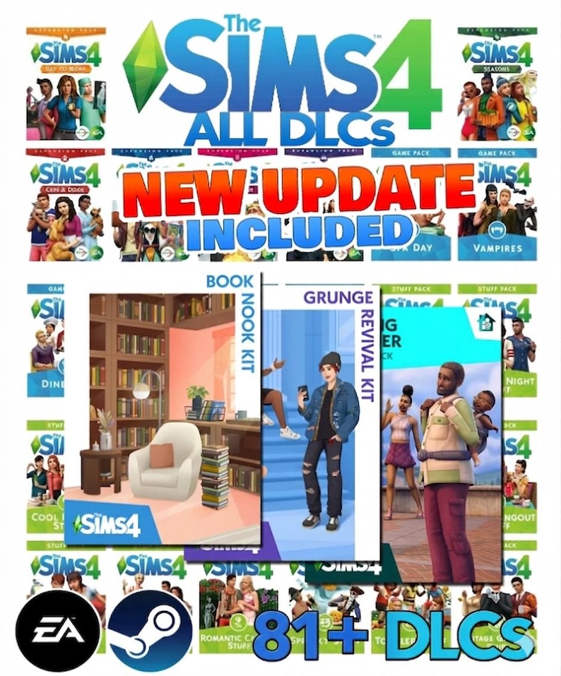 Los Sims 4 Edición Completa 2026 | Colección completa con más de 81 DLC ...
