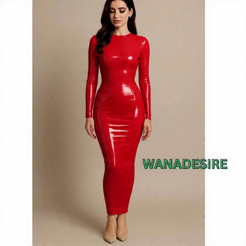PVC Hobble Dress - Bodycon Outfit, Handmade, XS to 6XL - Etsy