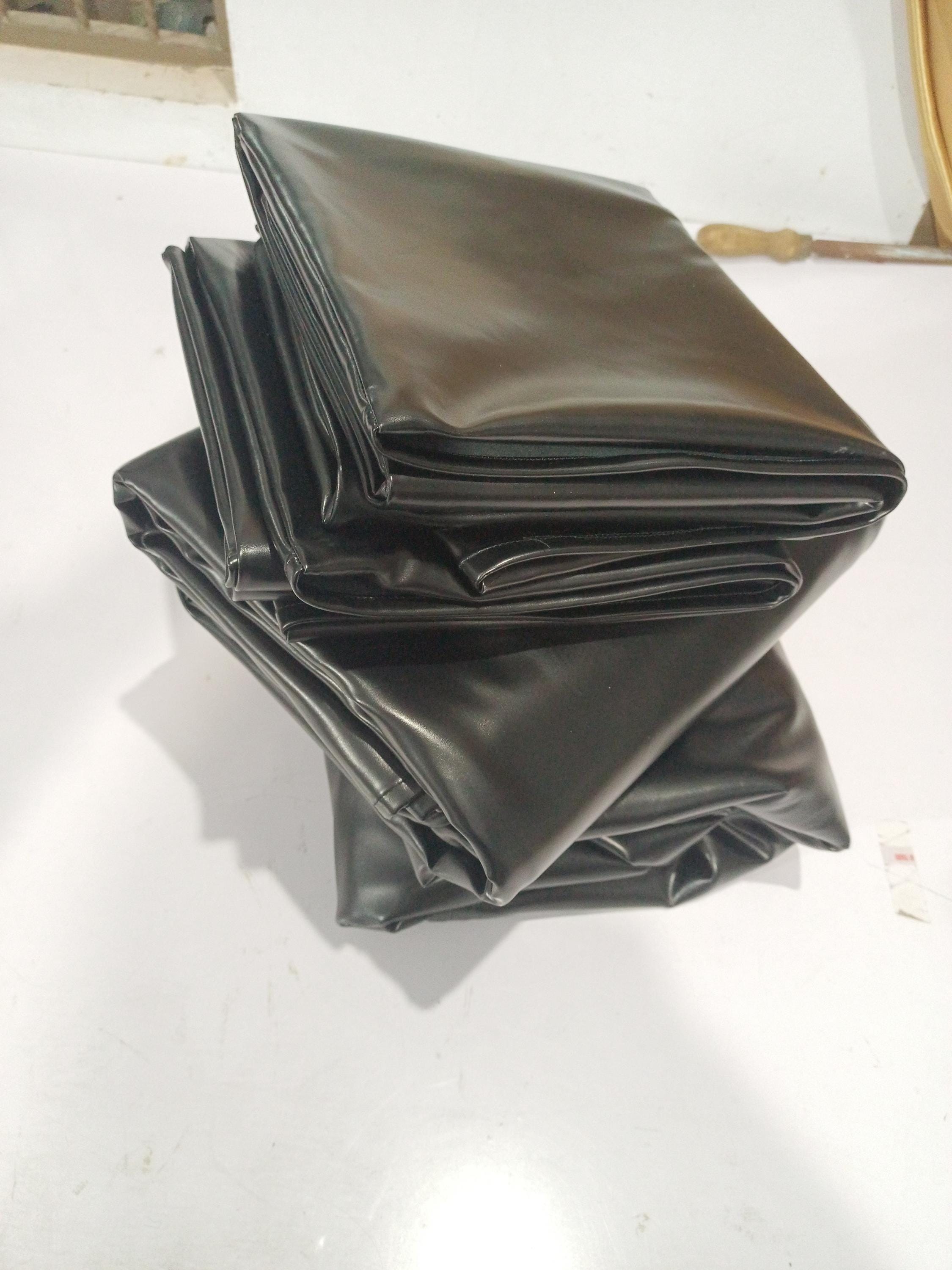 Gothic Faux Leather and PVC Bedding Set – Custom Size Fitted Sheet ...