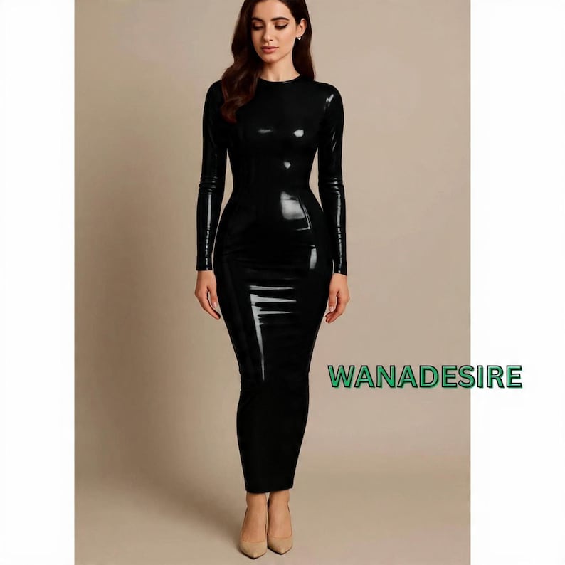 PVC Hobble Dress - Bodycon Outfit, Handmade, XS to 6XL - Etsy
