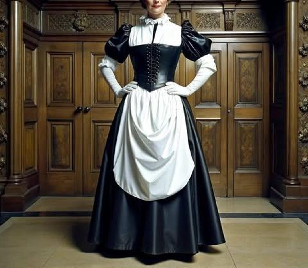Custom Handmade Victorian Maid Dress – XS to 6XL – Gothic Edwardian ...