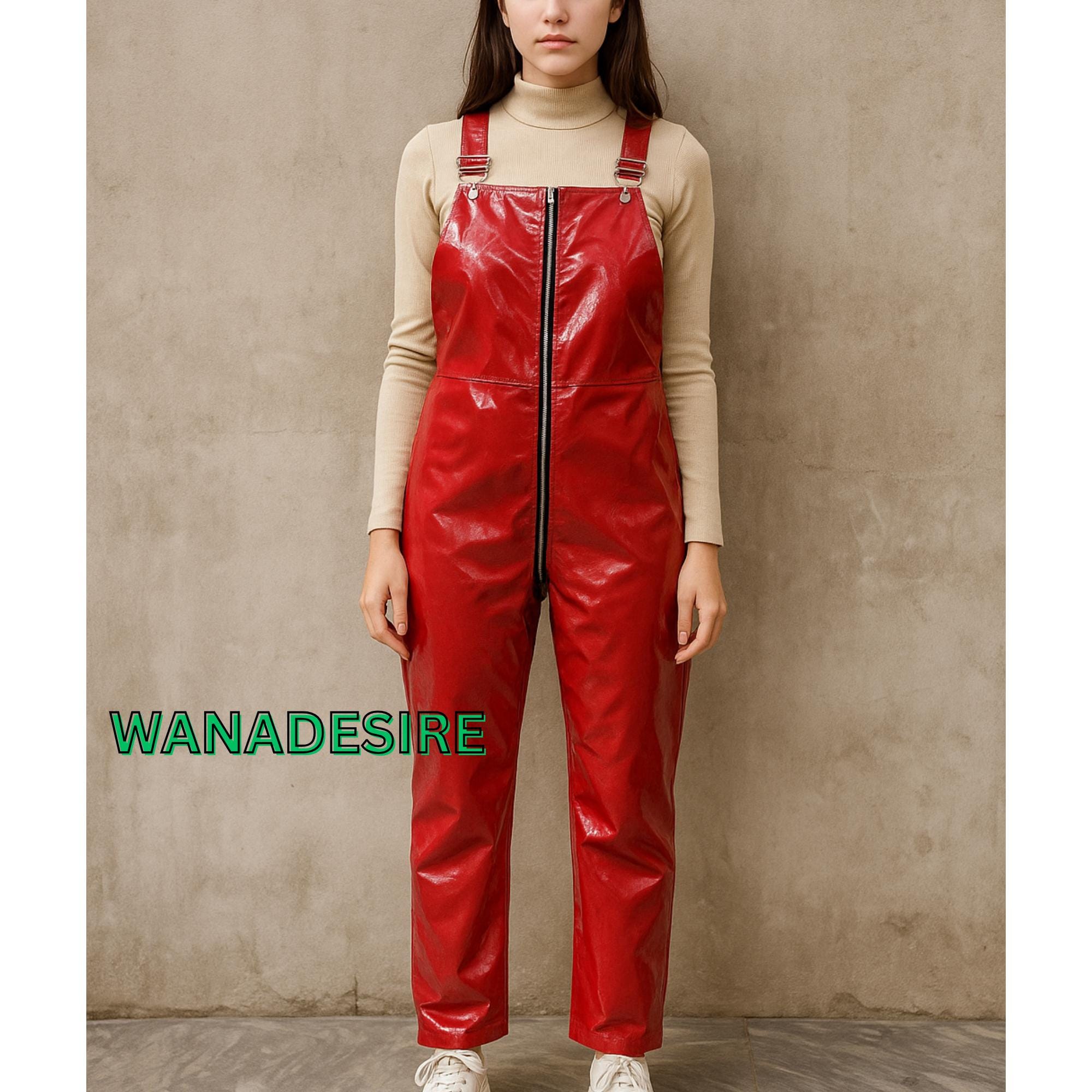 Custom PVC Overalls: Shiny Faux Leather Vinyl Jumpsuit Dungarees - Etsy
