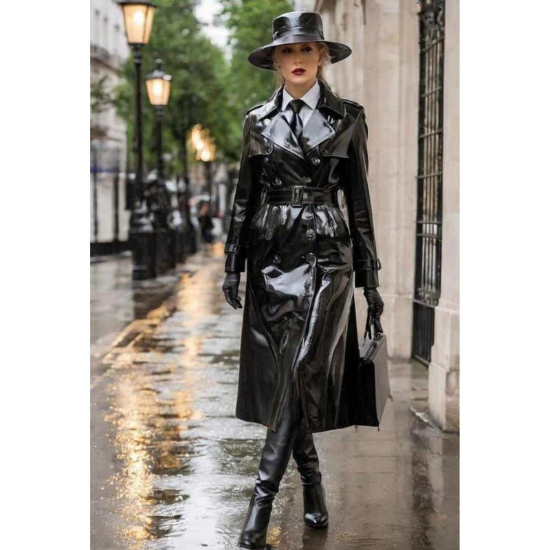 Latex Regenmantel Damen