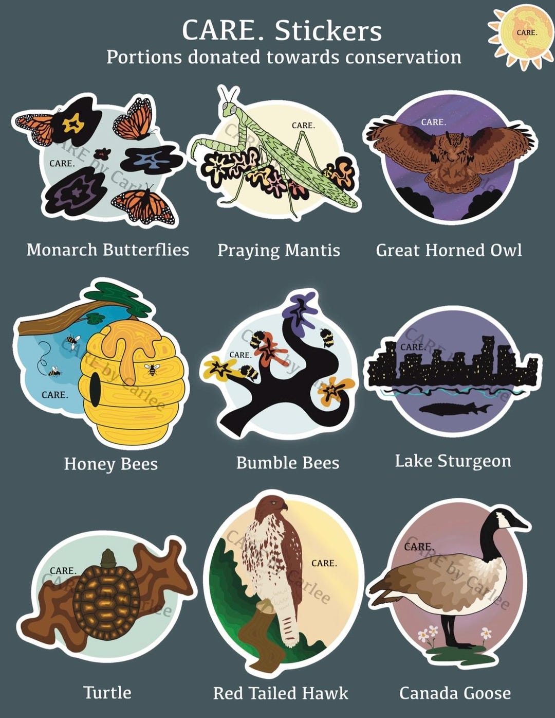 Conservation Sticker Pack - Etsy