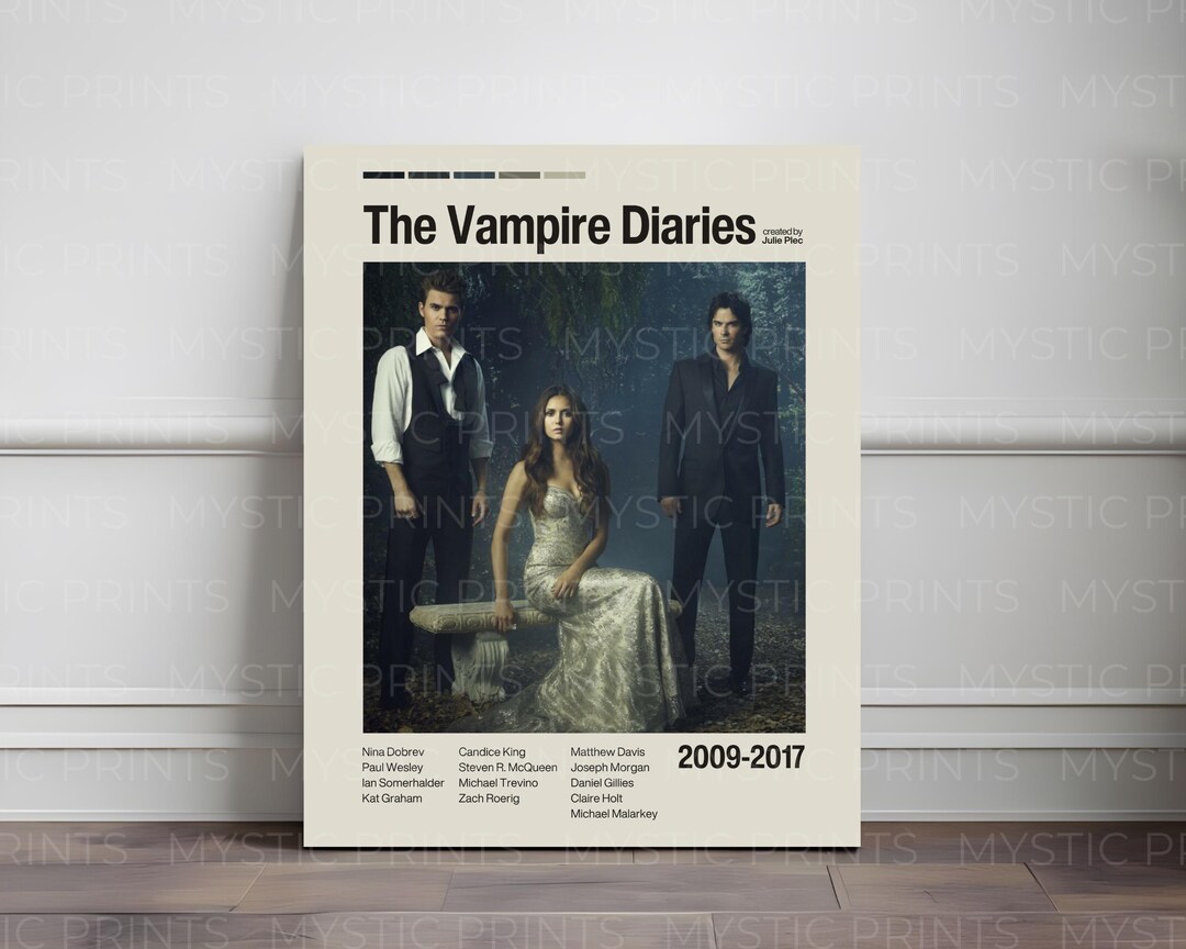 The Vampire Diaries Printable Poster, Digital Download, Salvatore ...