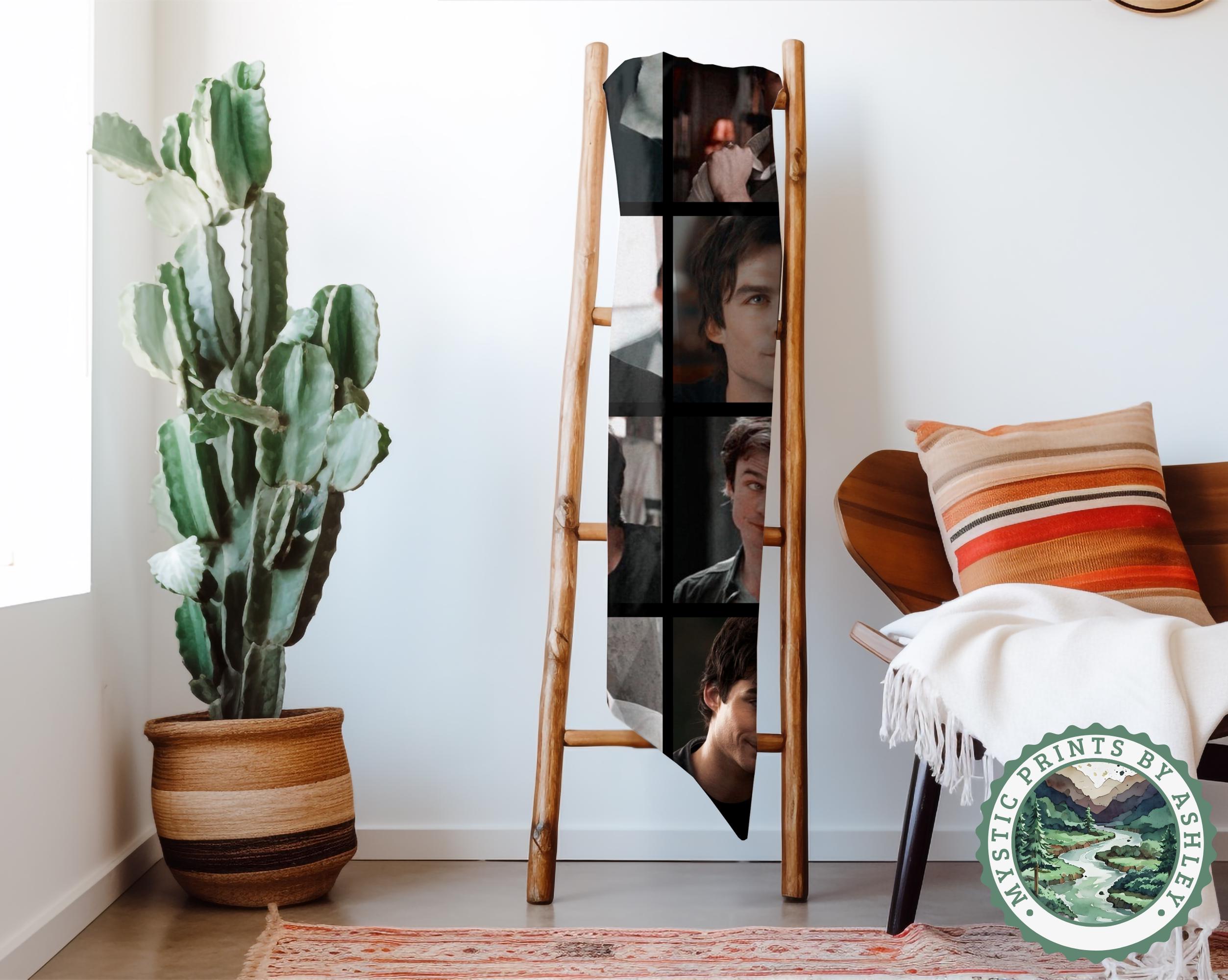 Damon Salvatore Blanket, Vampire Diaries Throw, TVD, Mystic Falls ...