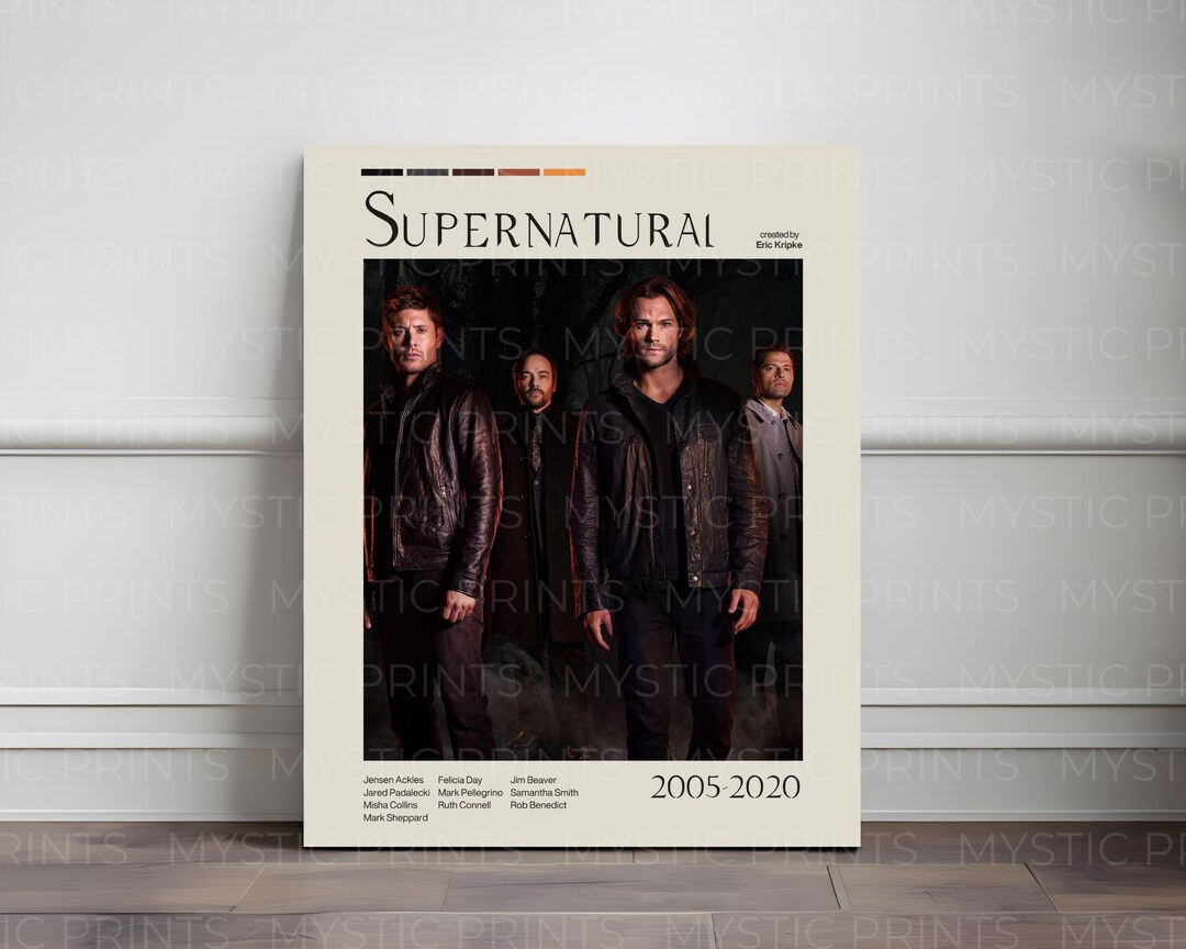 Supernatural Printable Poster, Digital Download, Sam, Dean, Winchester ...