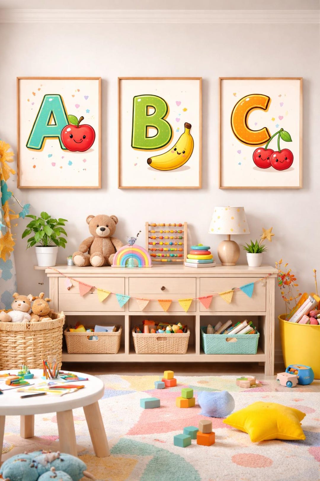 Alphabet Nursery Wall Art Set (digital Download, 8.5” X 11”) - Etsy