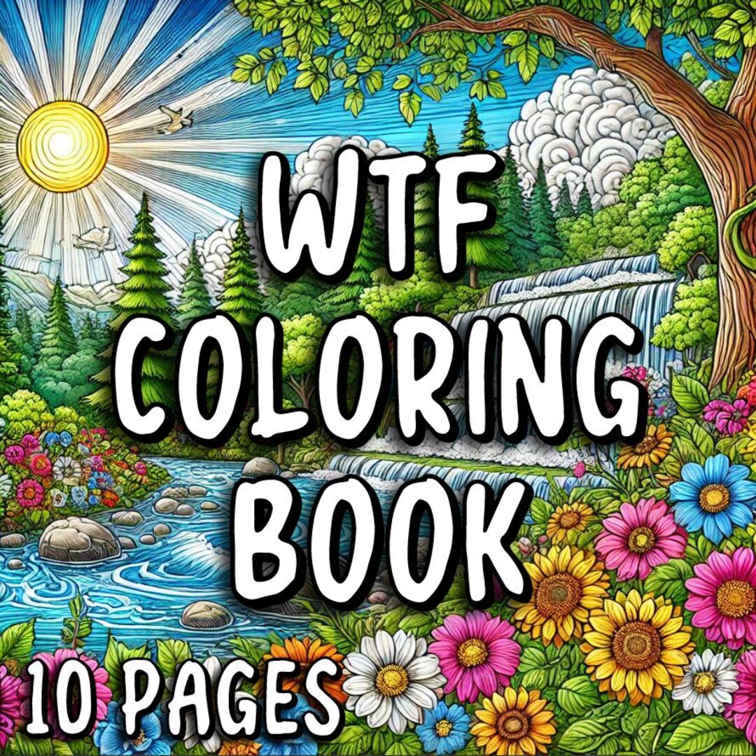 Adult Coloring Book, 10 Pages, Curse Words - Etsy