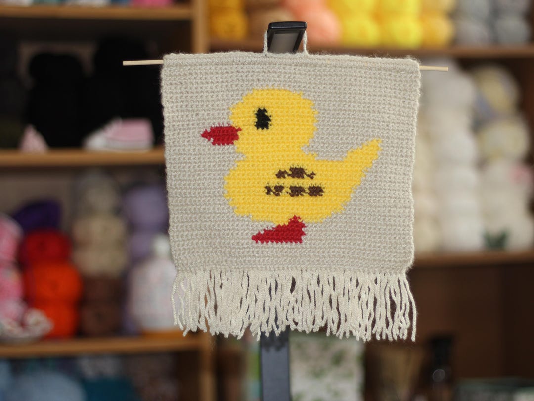 Easy Tapestry Crochet Pattern for Beginners – Chicken Wall Hanging ...