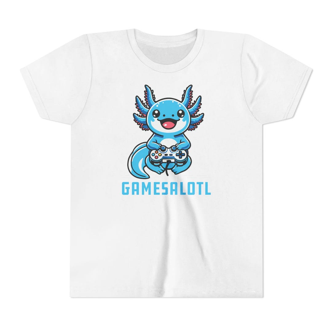 Youth Gamer Axolotl Gamesalotl Shirt - Etsy