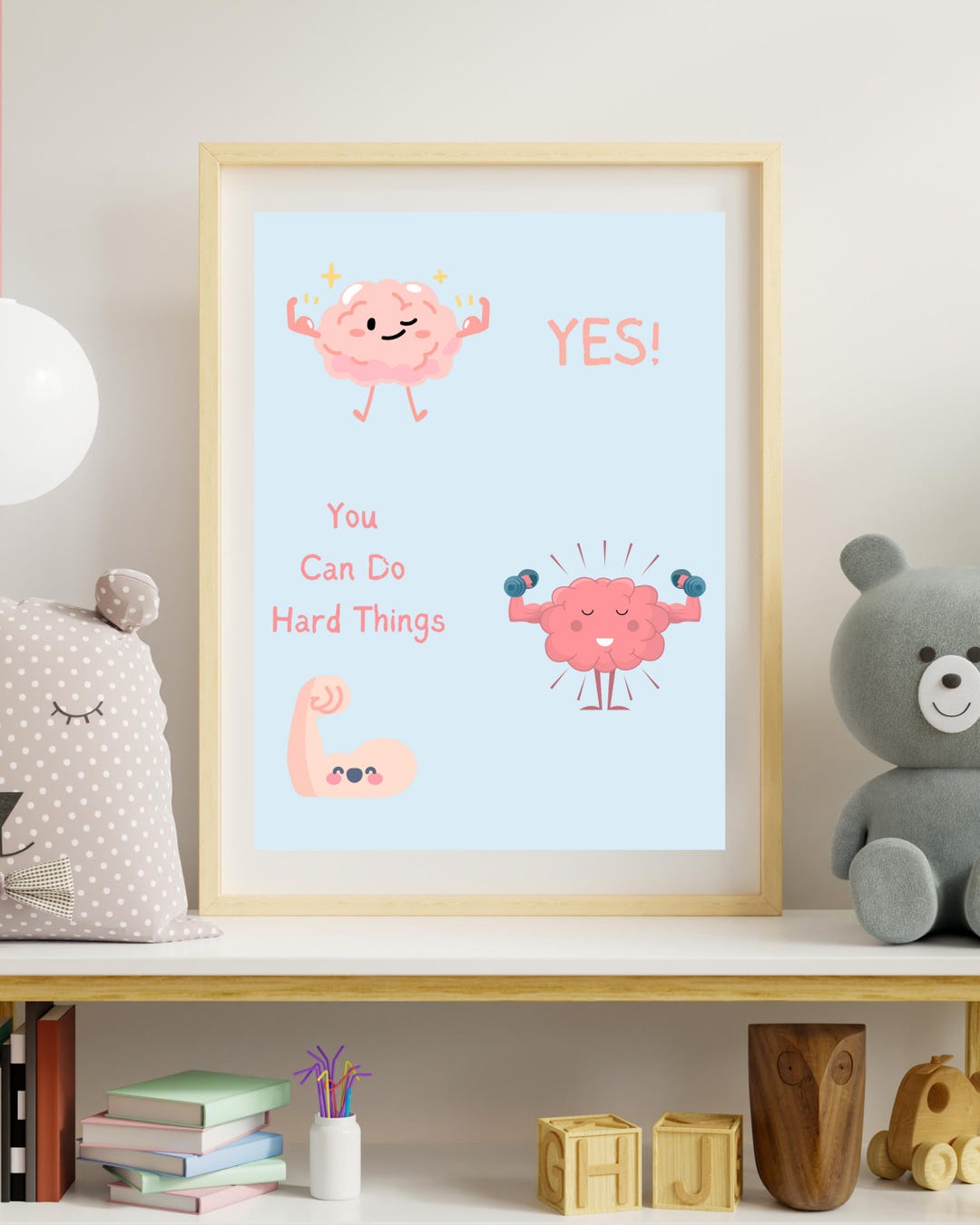 Growth Mindset Poster for Kids, Positive Affirmation Wall, Art ...