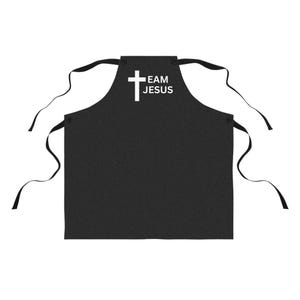 Christian Apron Team Jesus Apron Christian Cooking Apron Faith Kitchen ...