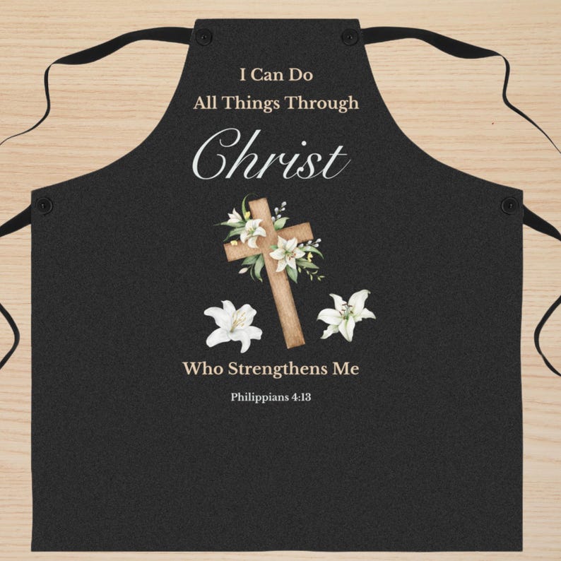 Personalized Bible Verse Apron Christian Kitchen Gift - Etsy