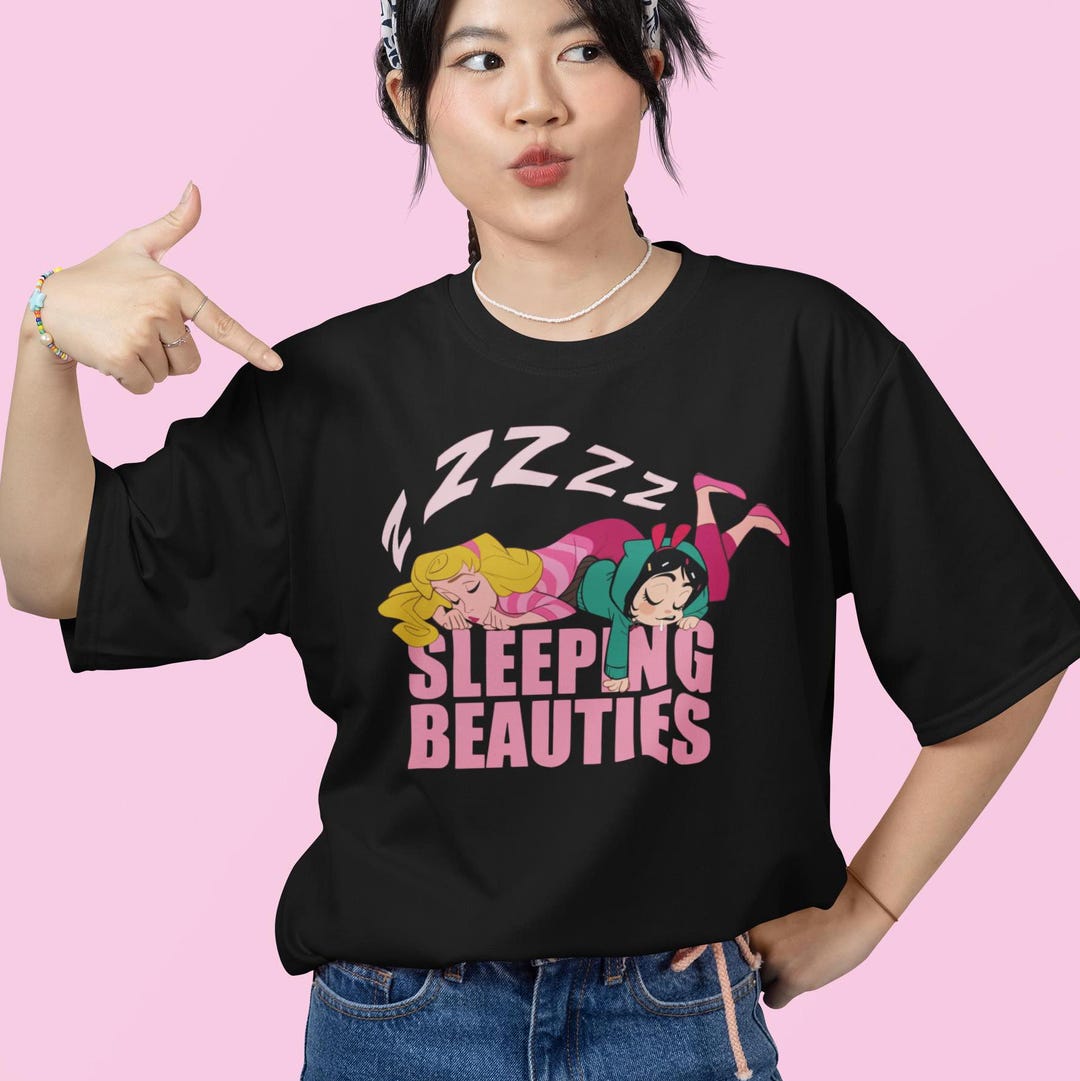 Sleeping Beauties Shirt: Princess Aurora & Vanellope Tee - Etsy