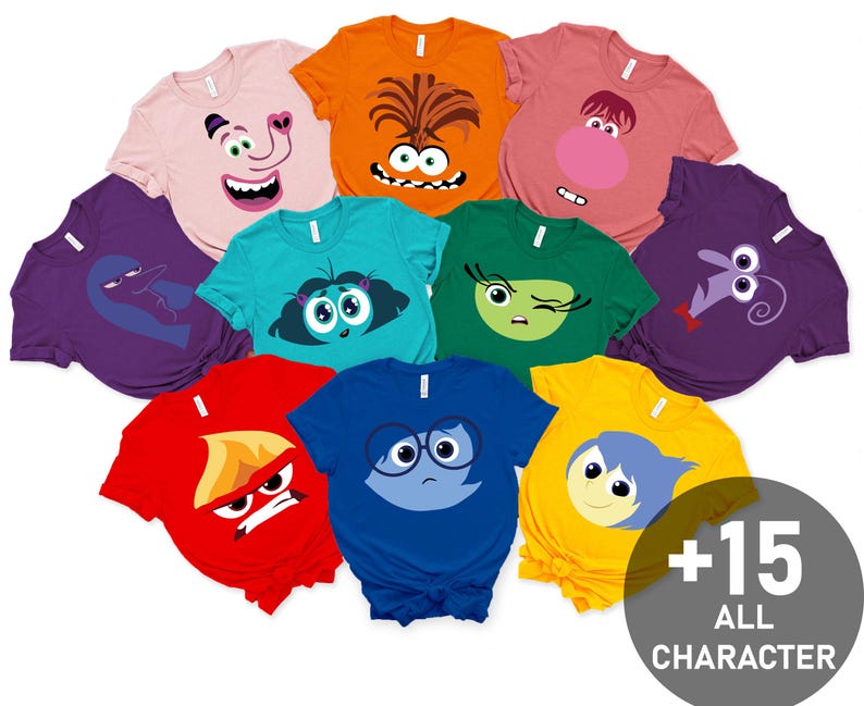 Inside Out 2 Character Shirts: Disneyland Family Trip Matching Tees - Etsy