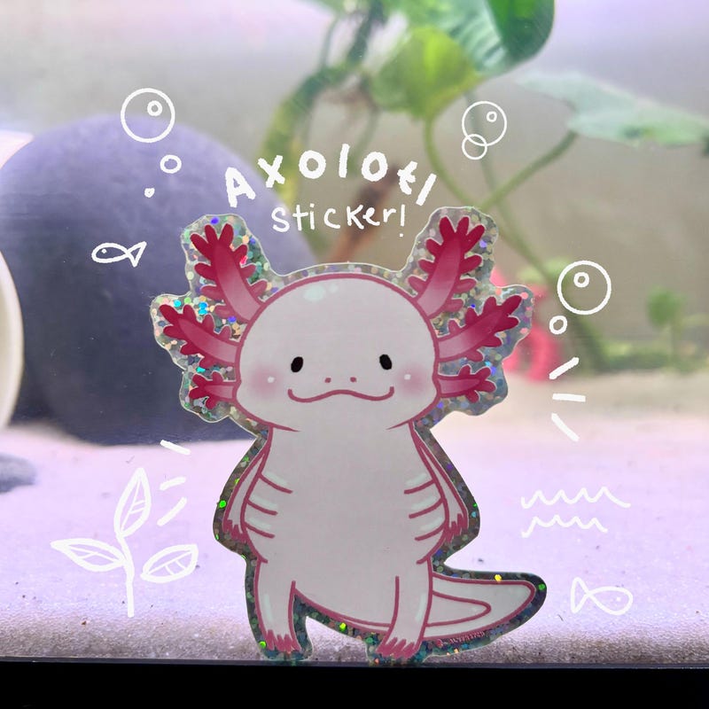 Axolotl Sticker - Etsy