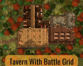 Dnd Tavern Battle Map - Etsy