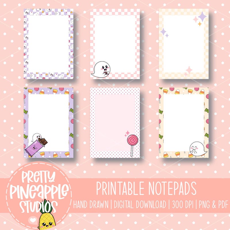 A6 Notepad Ghosts - Etsy