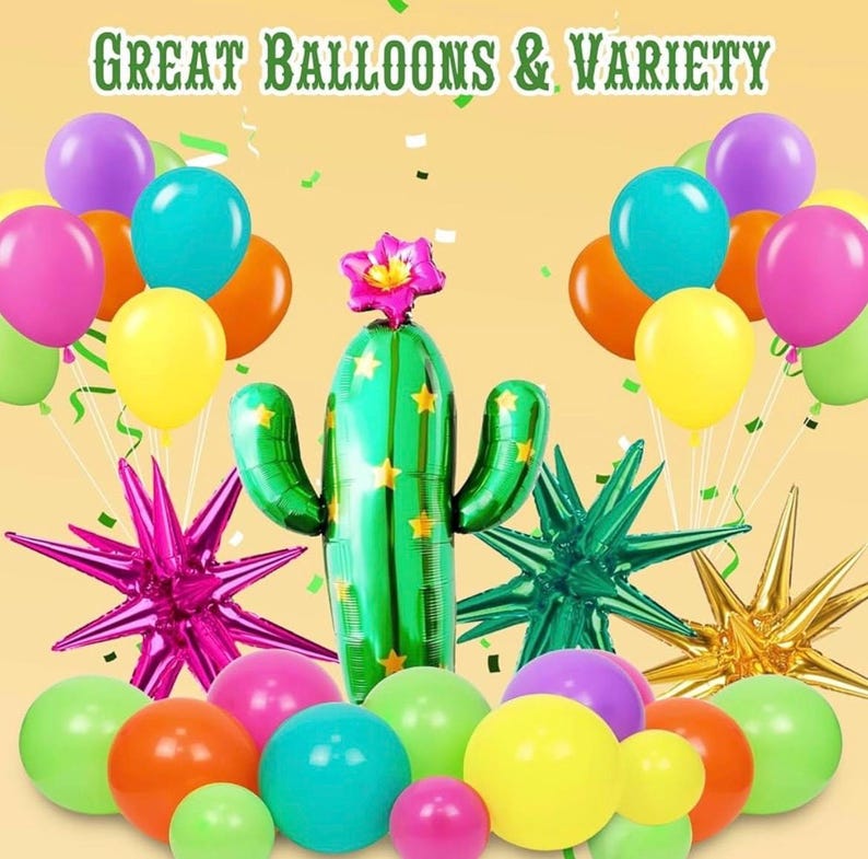 158pcs Mexican Fiesta Balloon Garland Arch Kit With Yellow Hot Pink ...