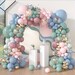 173pcs Pink Blue Green Balloon Arch Garland Kit, Dusty Baby Pink Mauve Pastel Mist Haze Green ...