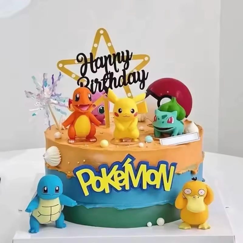 Pikachu With Birthday Balloons - Etsy