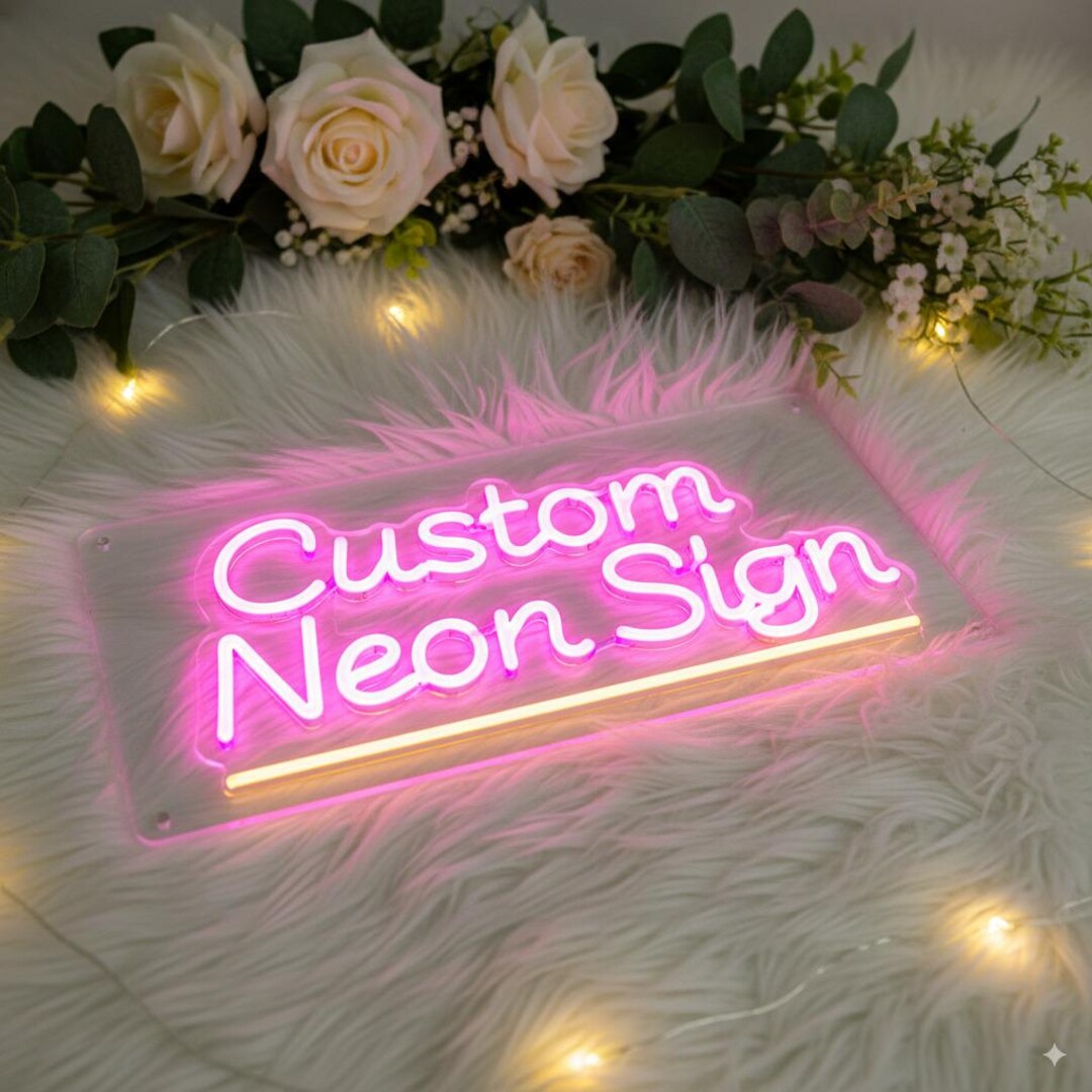 Custom Neon Sign, Personalized LED Neon Light, Custom Name Sign, Wall ...