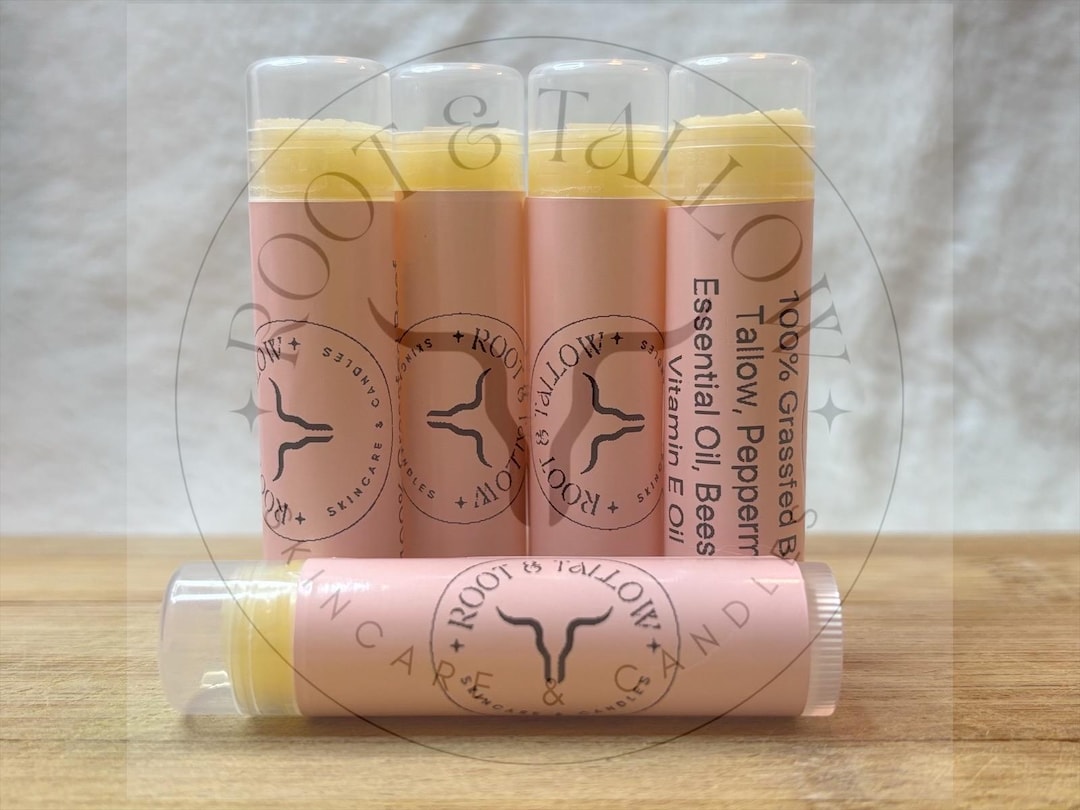 100% Home Rendered Grass-fed Beef Tallow Chapstick - Etsy