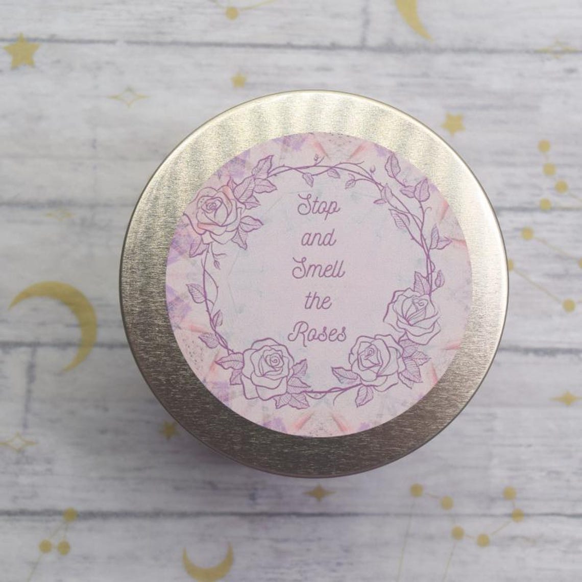 Stop and Smell the Roses Mindfulness Meditation Candle With Dried Red ...