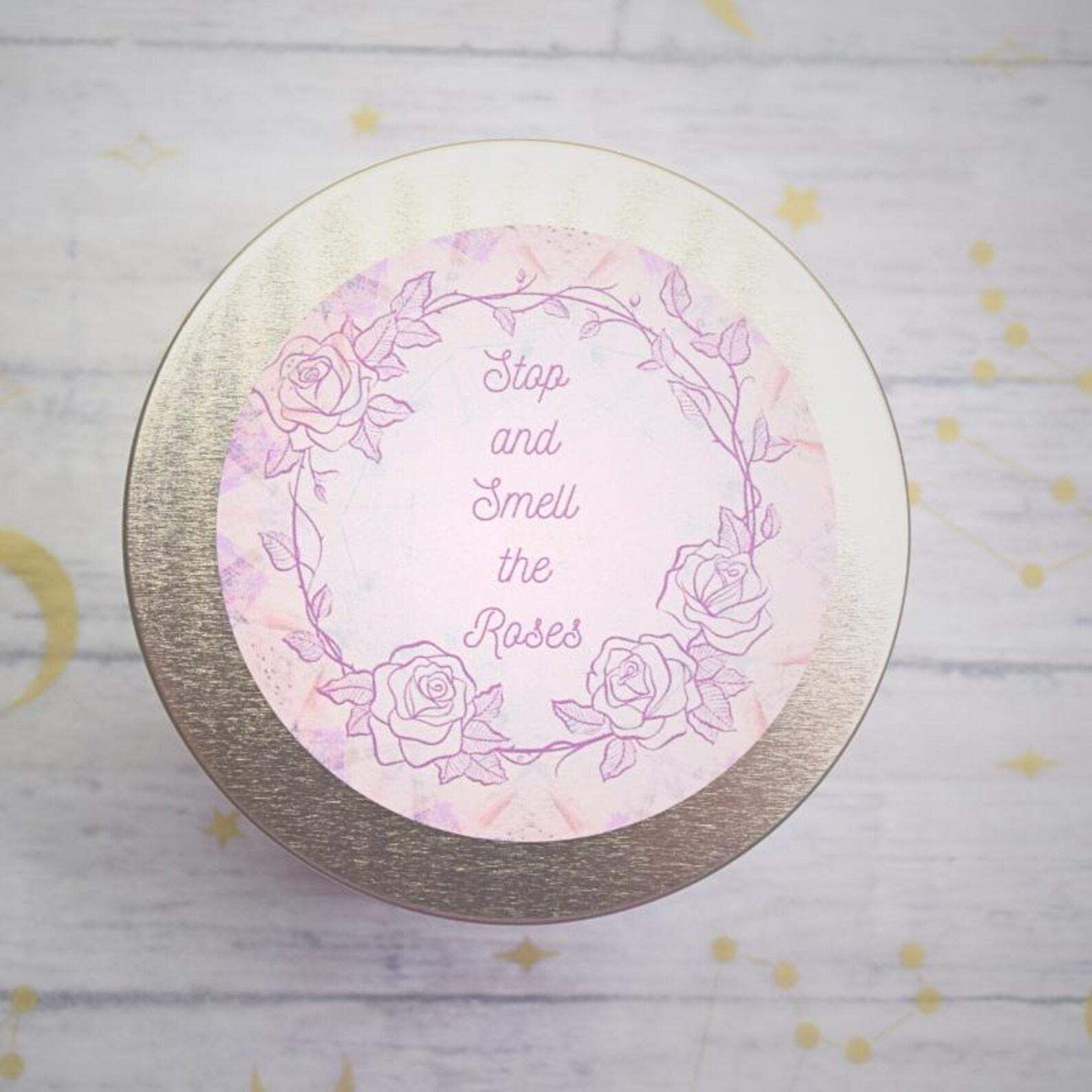 Stop and Smell the Roses Mindfulness Meditation Candle With Dried Red ...