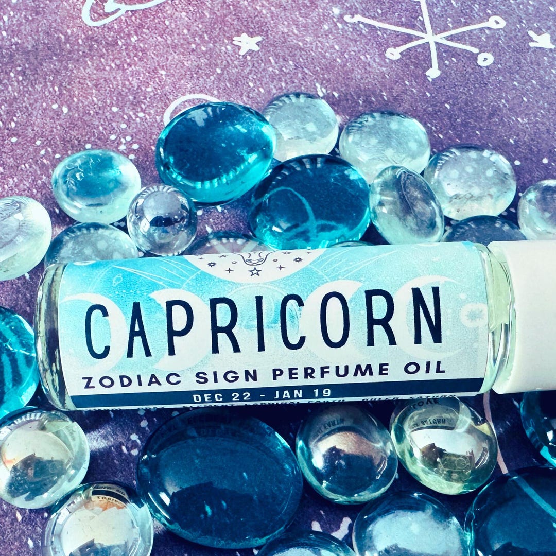 Capricorn Zodiac Sign Handmade Perfume Oil - the Sea Goat - Vanilla ...
