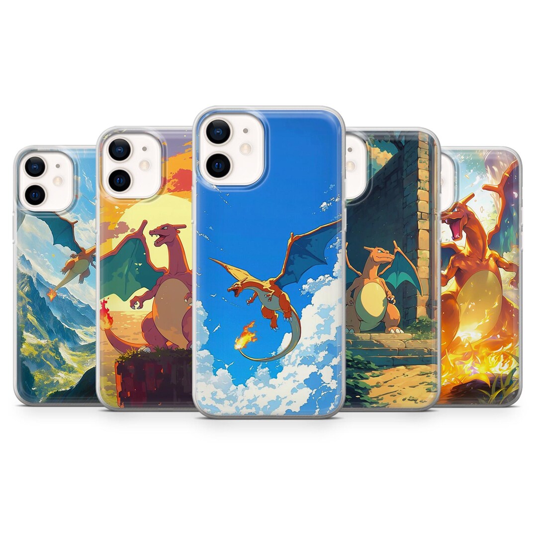 Charizard Phone Case Pokemon Figurine Cover Fit for iPhone 15 Pro Max ...