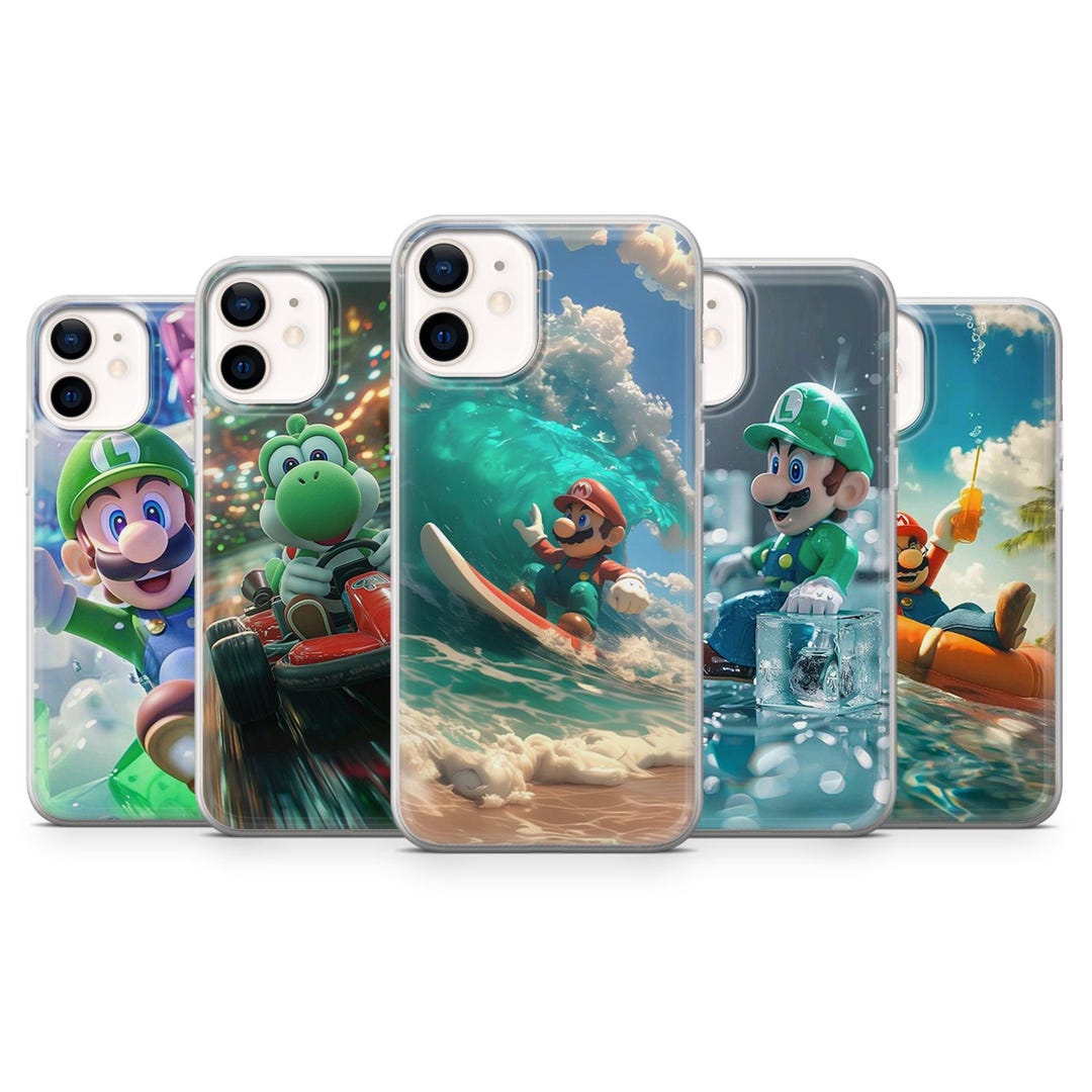 Mario Phone Luigi Colorful Cover for iPhone 16, 15, 14, 13, 12, Samsung ...