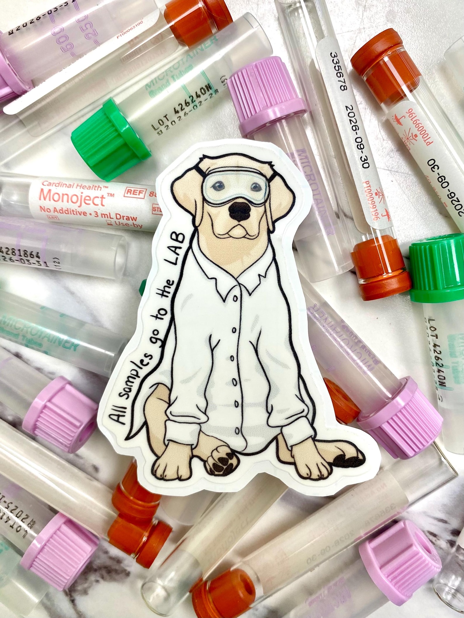 Lab Samples Waterproof Sticker for Waterbottles, Laptops, Notebooks ...