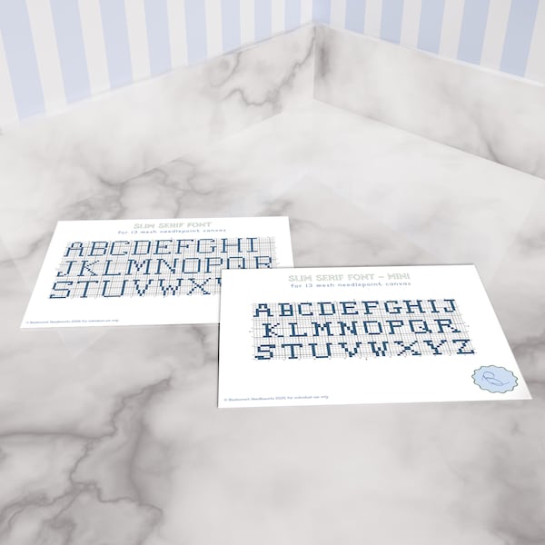 Charted Alphabet for Needlepoint - Etsy