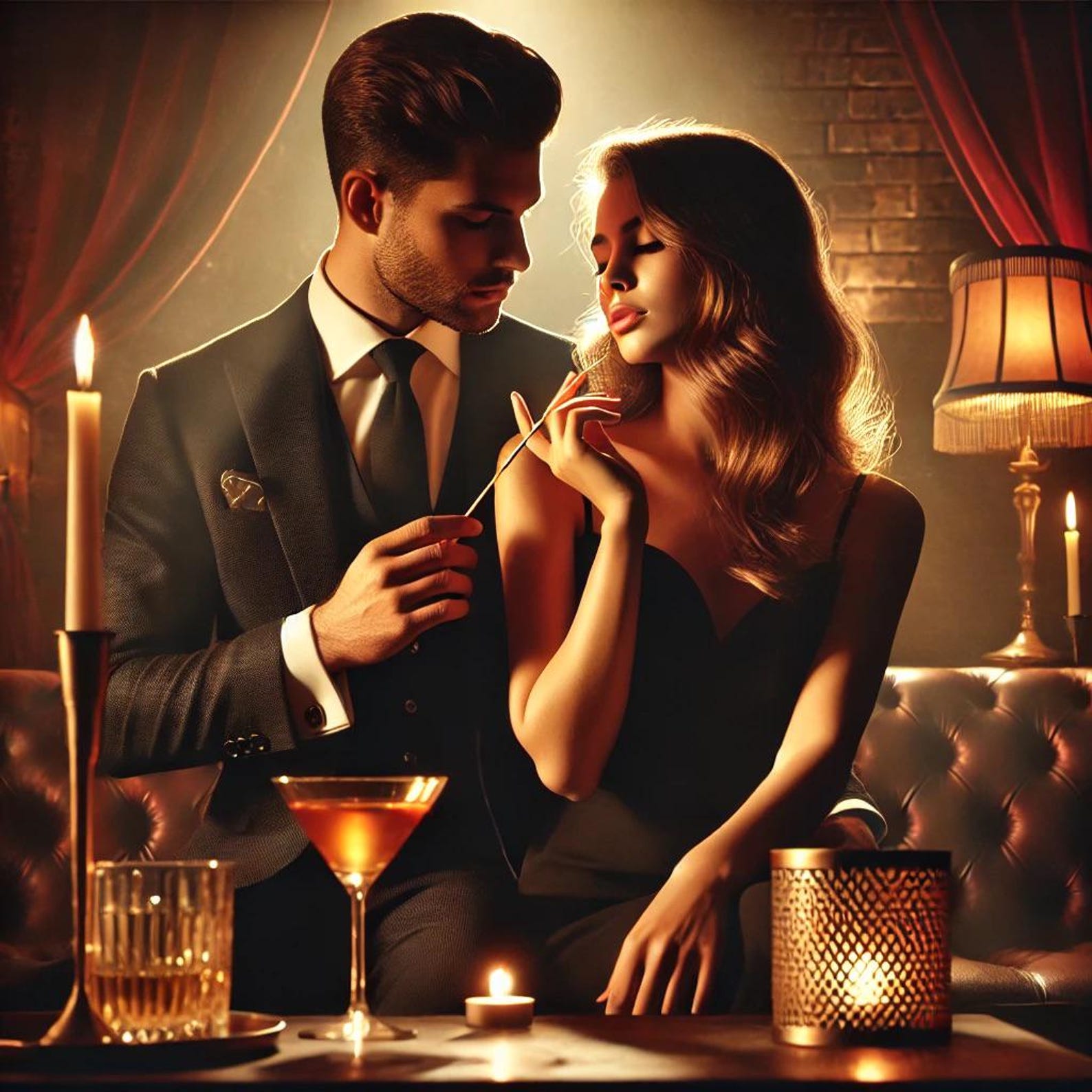 Speakeasy Wall Art, Vintage Bar Decor, Cocktail Lounge Print, Romantic ...