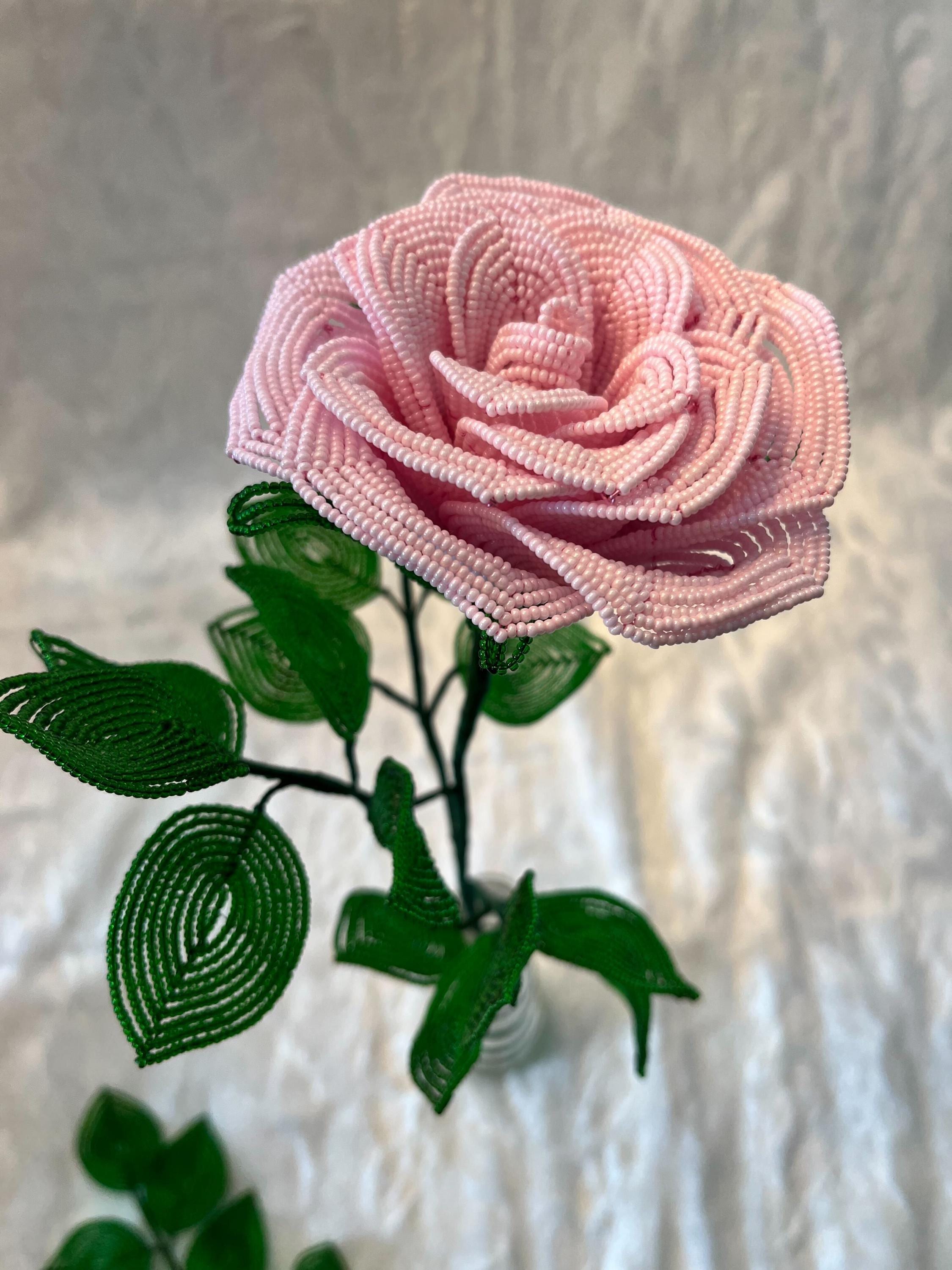 Handmade Beaded Rose - Etsy