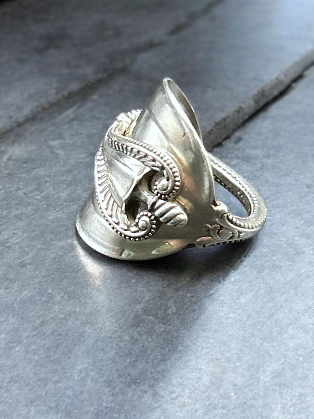 Wrapped Spoon Ring | 1895 Old Colonial Sterling Silver Statement ...