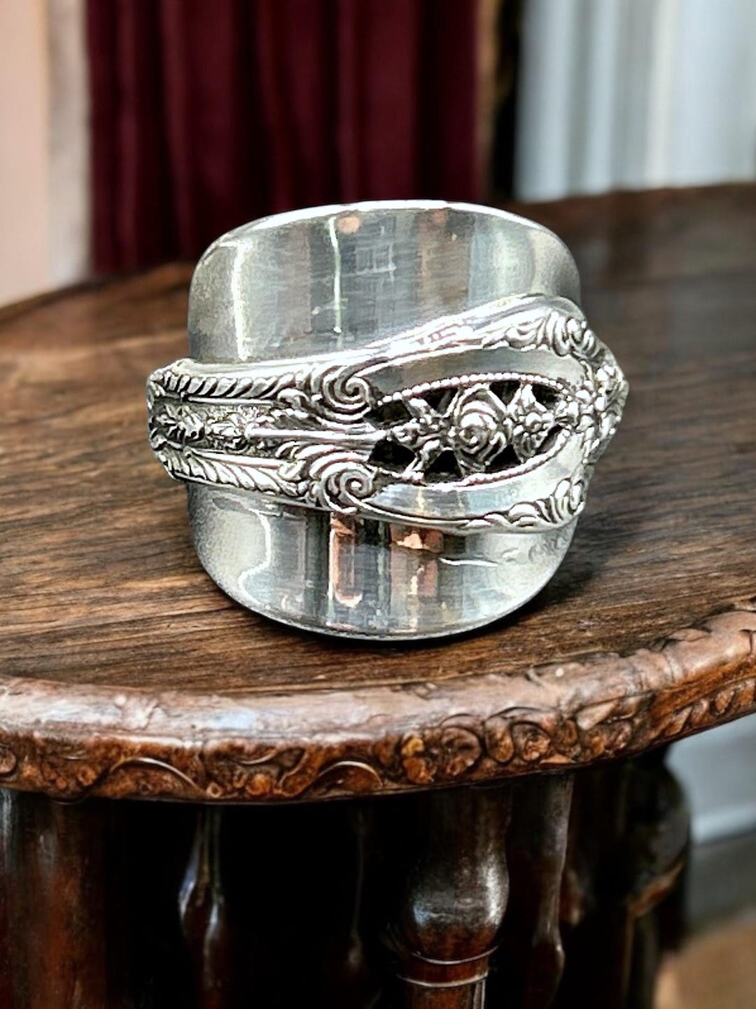 Handmade Sterling Silver Spoon Ring: 1934 Rose Point Vintage Jewelry - Etsy