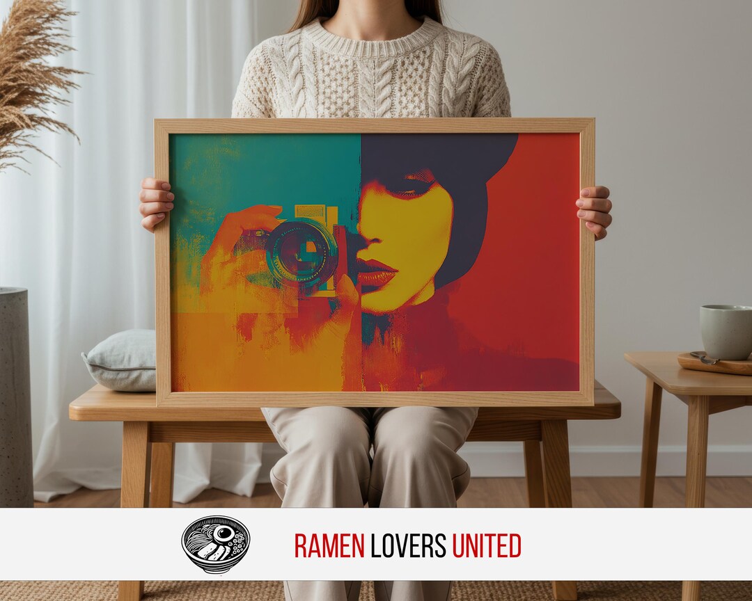 Modern Pop Art Portrait - Bold Neo-fauvist Woman's Face, Colorful ...