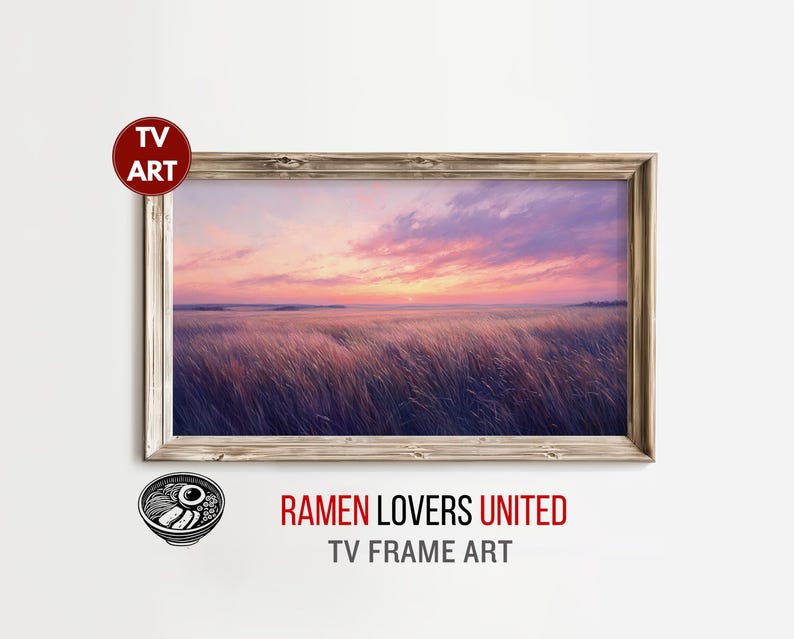 Prairie Sunset TV Art, Rustic Landscape (digital Download) - Etsy