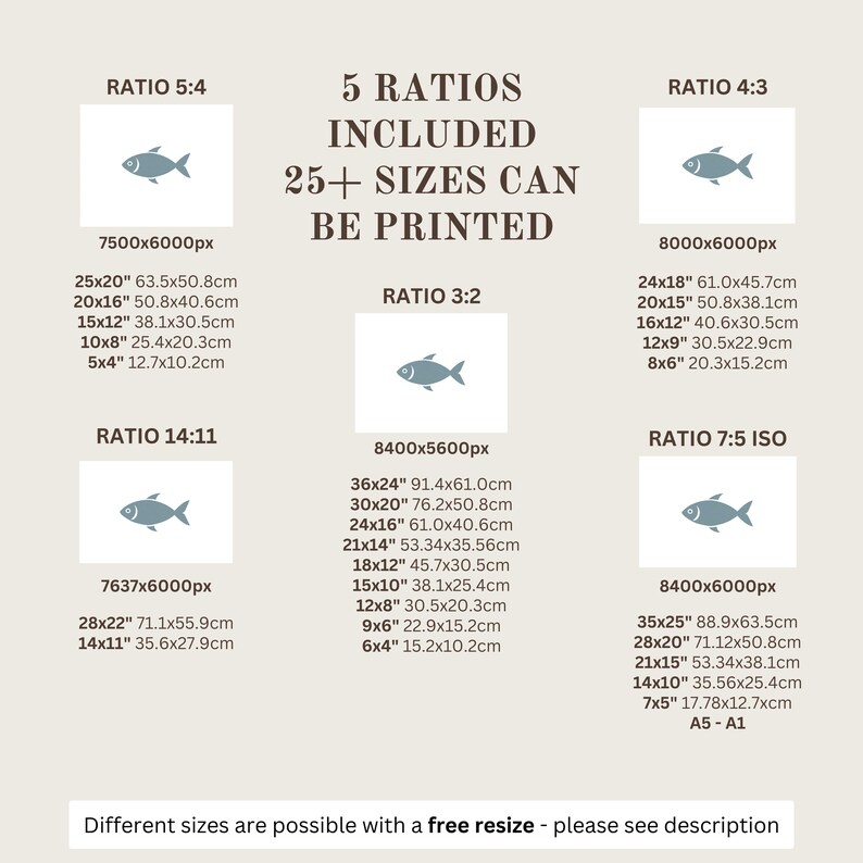 Printable Minimalist Fish Logo Art - Rustic Coastal Wall Decor, Gray ...