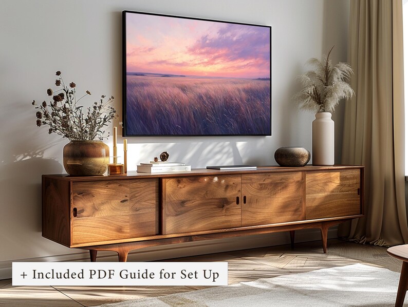 Prairie Sunset TV Art, Rustic Landscape (digital Download) - Etsy