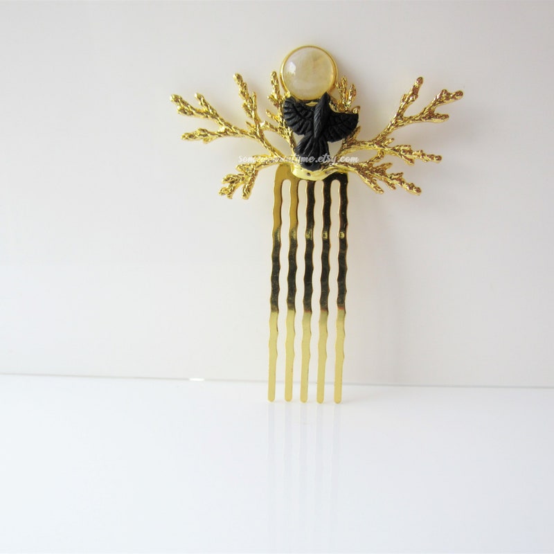 Bird Hair Comb - Etsy