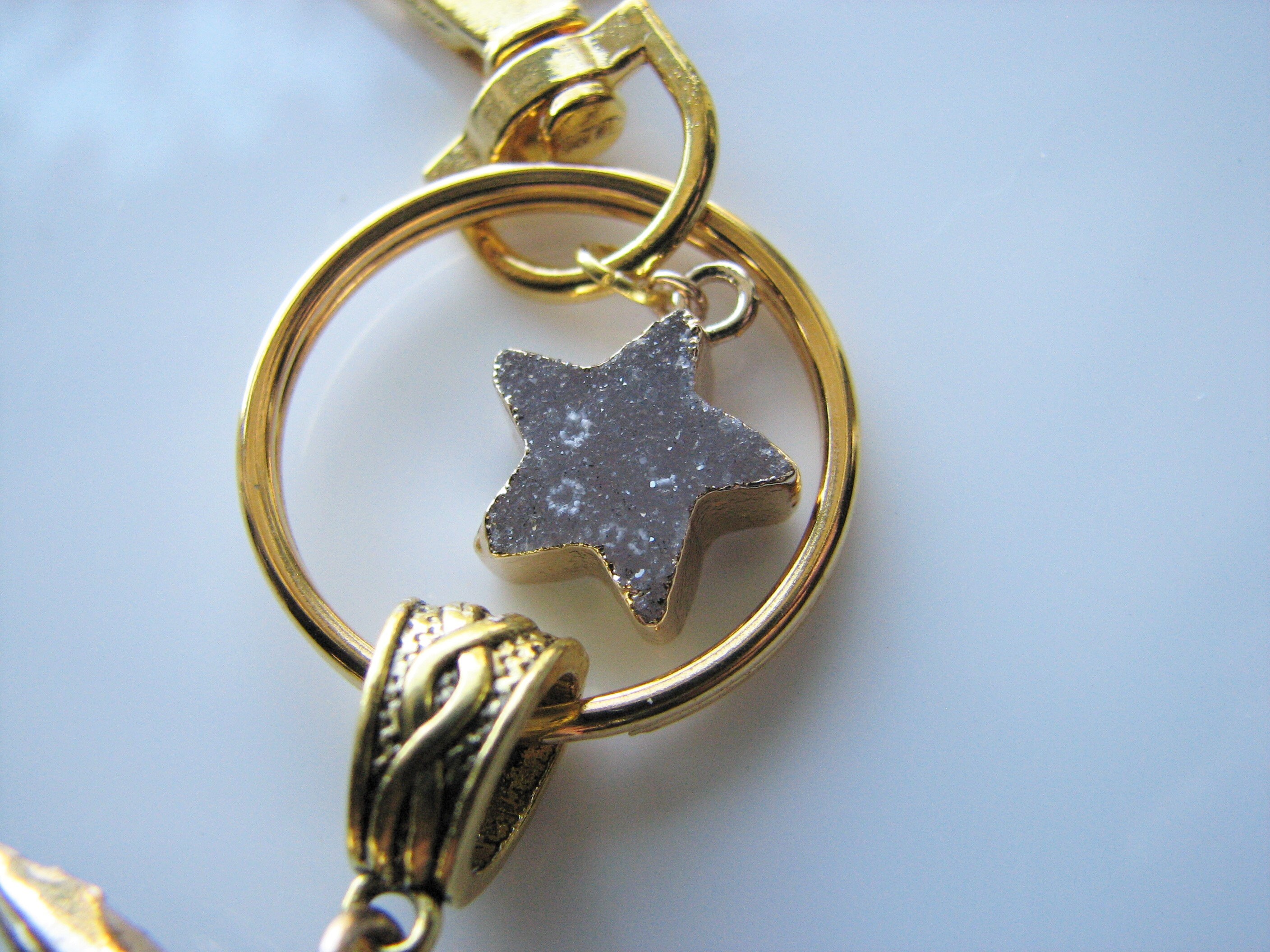 Raven key chain double sided keyring crow anatomical | Etsy