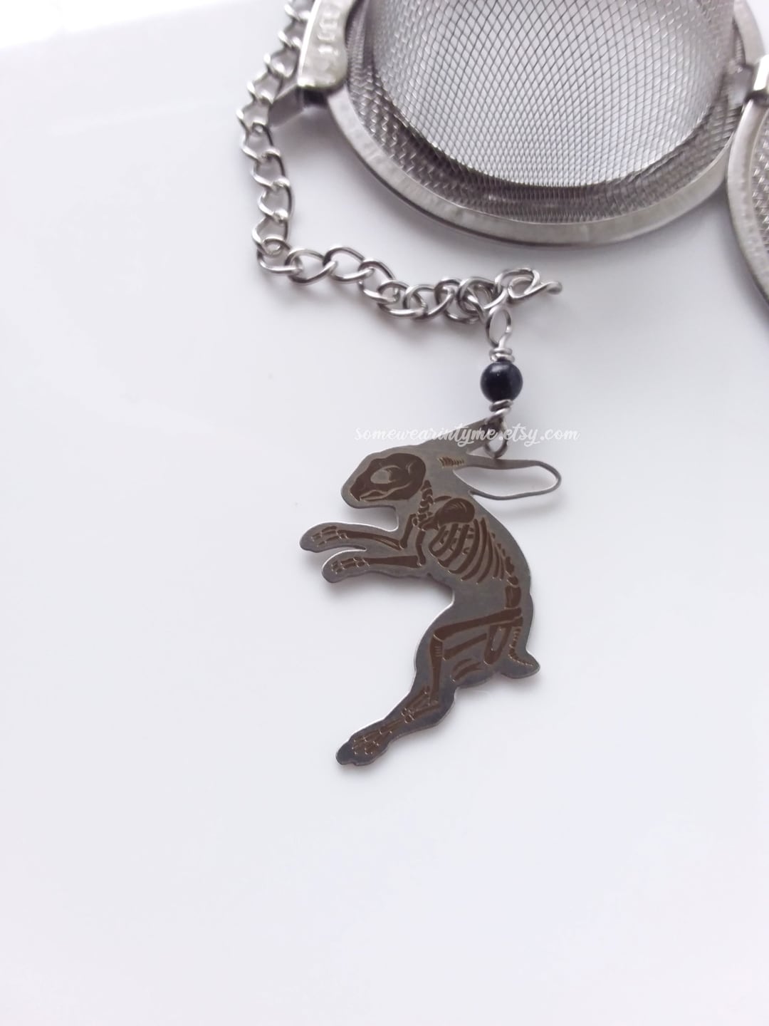 Stainless Steel Gothic Tea Strainer, Bunny Silhouette, Gothic ...