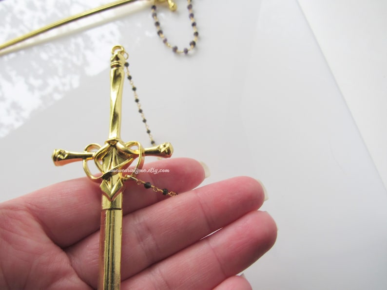 Gold Warrior Hair Pin Gothic Sword Dagger Hair Stick - Etsy